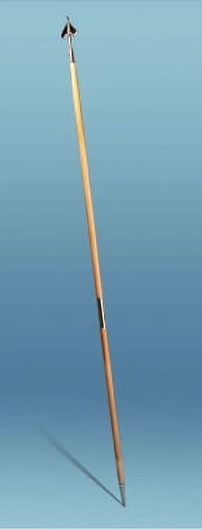 8'x1-1/4" ASH GUIDON POLE W/CHROME SPEAR, JOINT AND FERRULE - Walmart.com