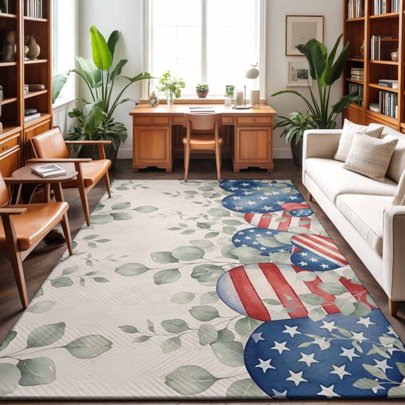8'x10' Area Rugs, 4th of July Indoor Outdoor Area Rug for Living Room ...