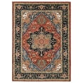 8'x10' Hand Knotted Heriz Rust Navy Wool Oriental Rug - Walmart.com