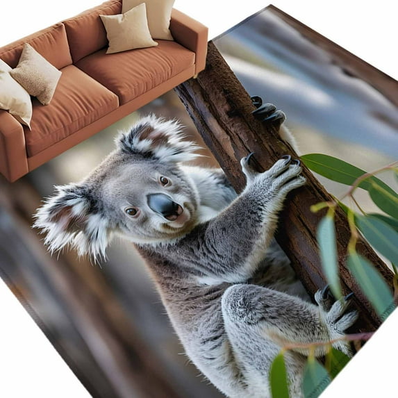 8'x10'Large Area Rugs Koala Washable Area Rugs Non-Slip Indoor Floor ...