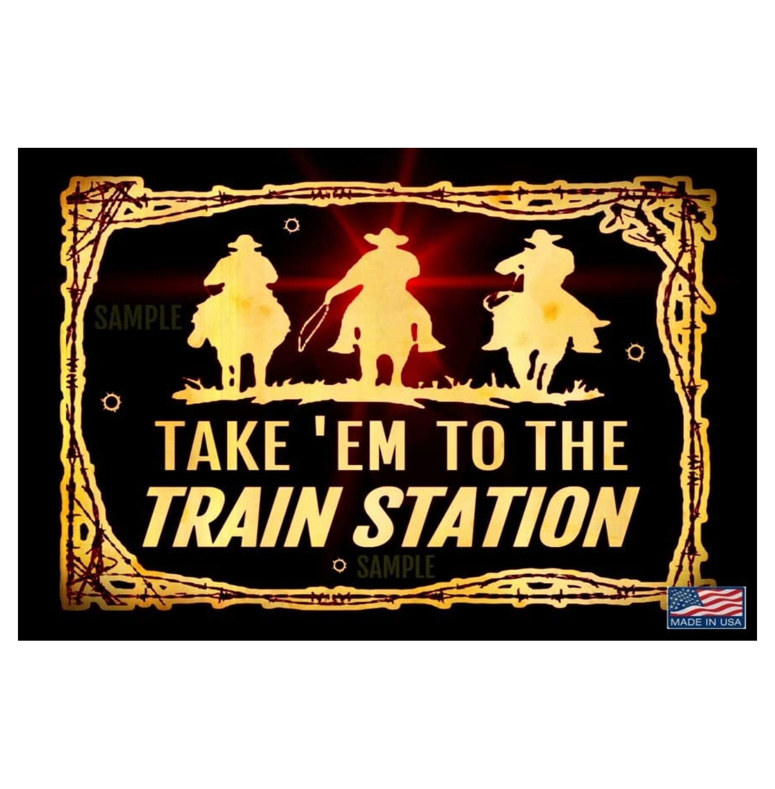 8"x12" All Weather Metal Sign! USA Made! Man Cave Western Log Cabin ...