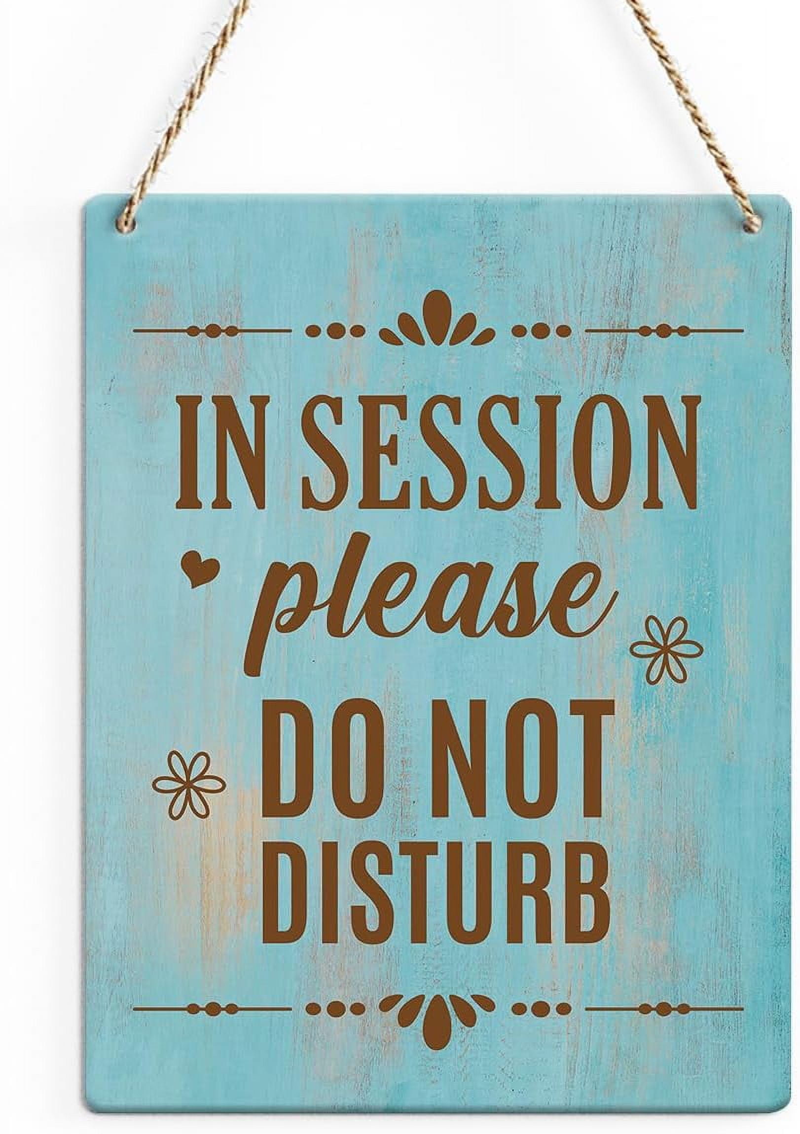8"x12" Do Not Disturb Door Hanger Sign In Session Sign for Therapists ...