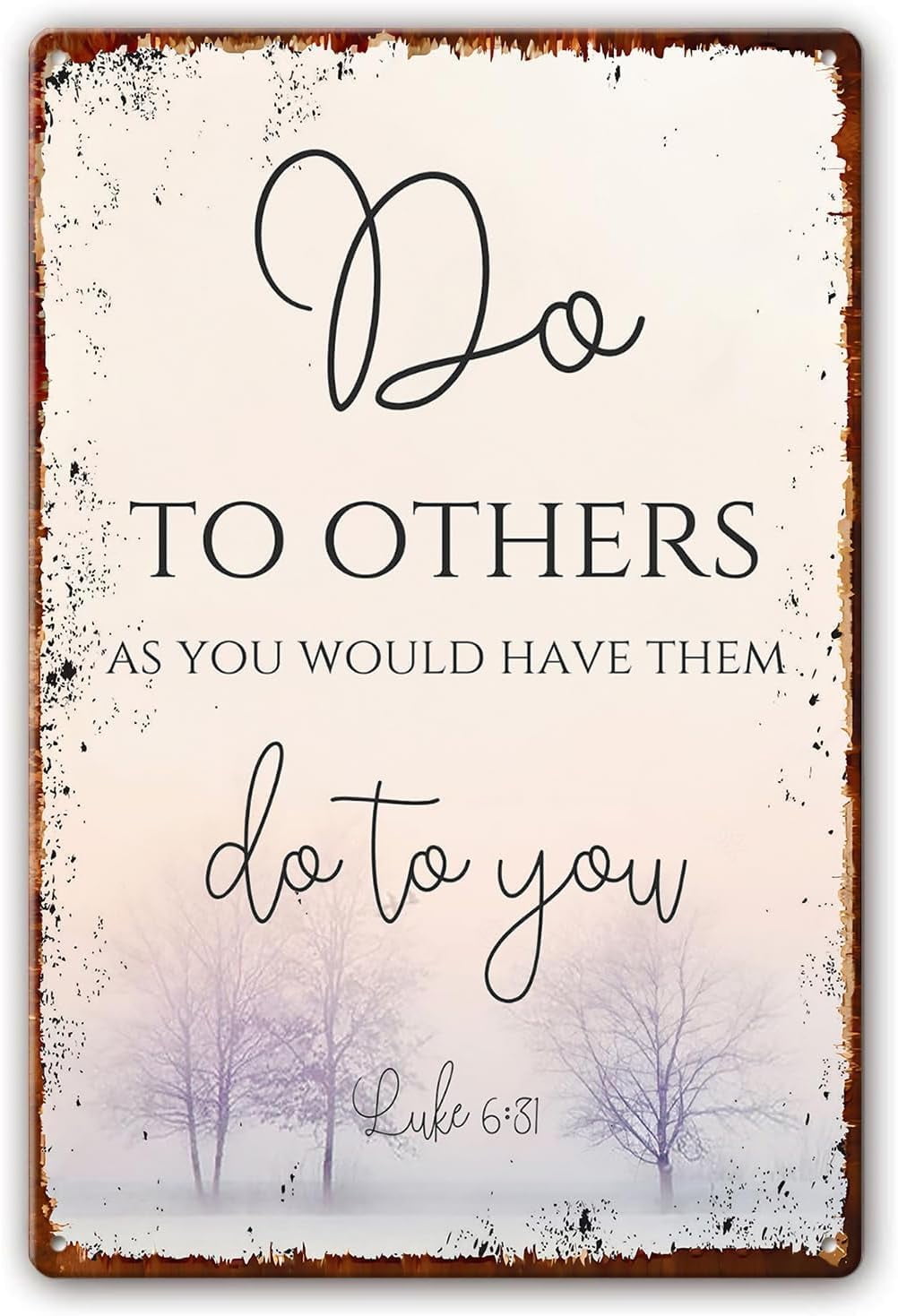 8"x12" Do to Others As You Would Have Them Do to You Wall Art Metal ...