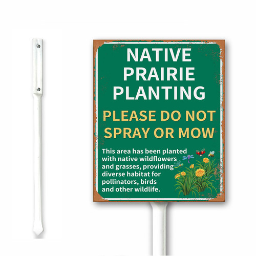 8"x12" Vintage Native Prairie Planting Garden Sign, Native Plant Sign ...