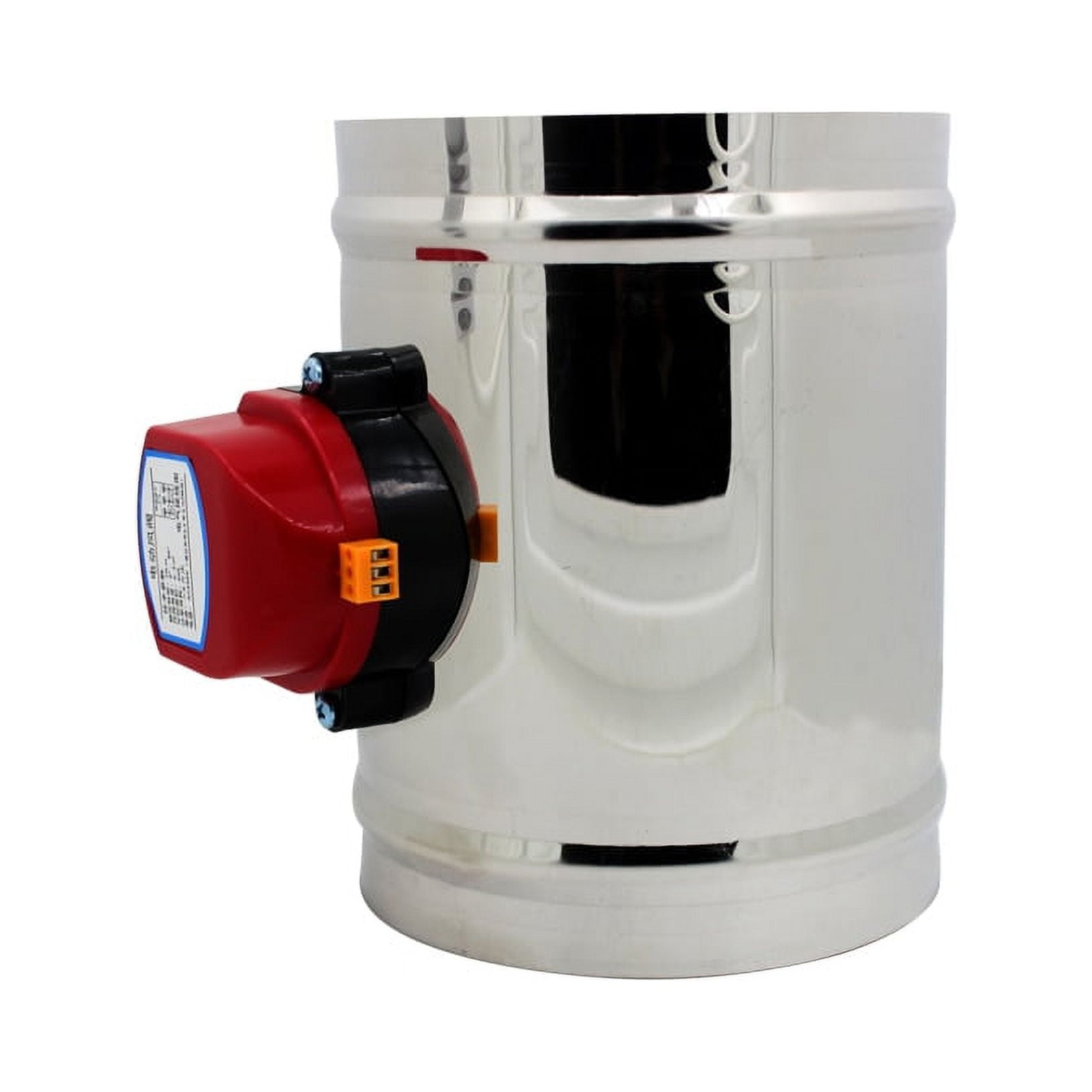 80/100/125/150/200mm stainless steel electric air duct damper valve ...