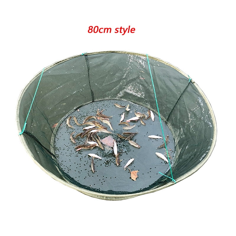 80-100CM Folding Drop Net Shrimp Catcher Loose Mouth Fishing Net for ...
