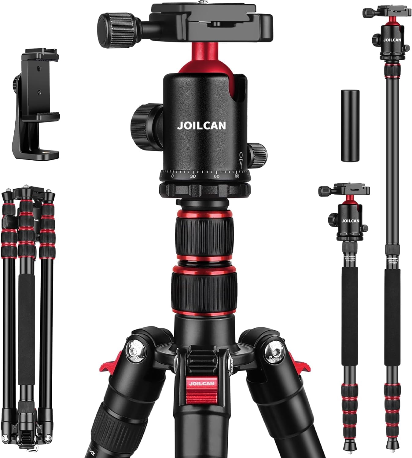 80/85 inches Heavy Duty Tripod for Camera and Phone, 85" Camera Monopod ...