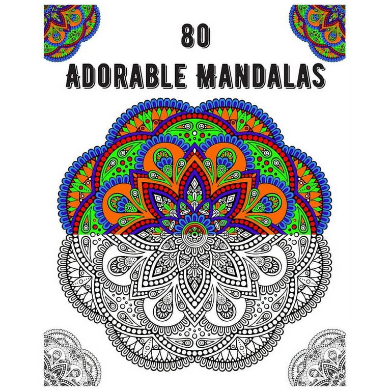 full page stress relief mandala coloring pages