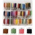 80 Cards 6-Ply Polyester Embroidery Floss Stitch Threads Mixed Color 0 ...