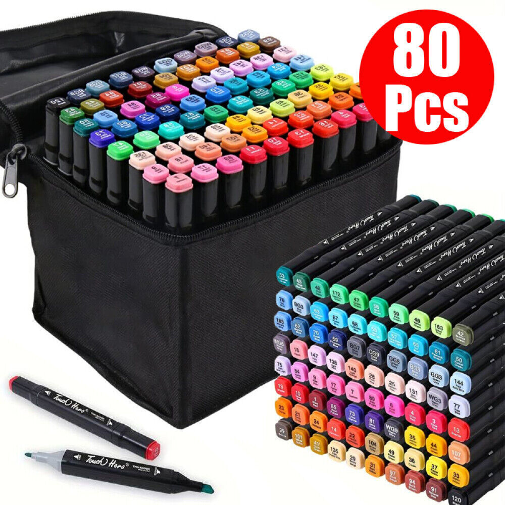 80 Far Graffiti Pen Oily Mark Far Marker Set for Sketch Marker Pens Set ...
