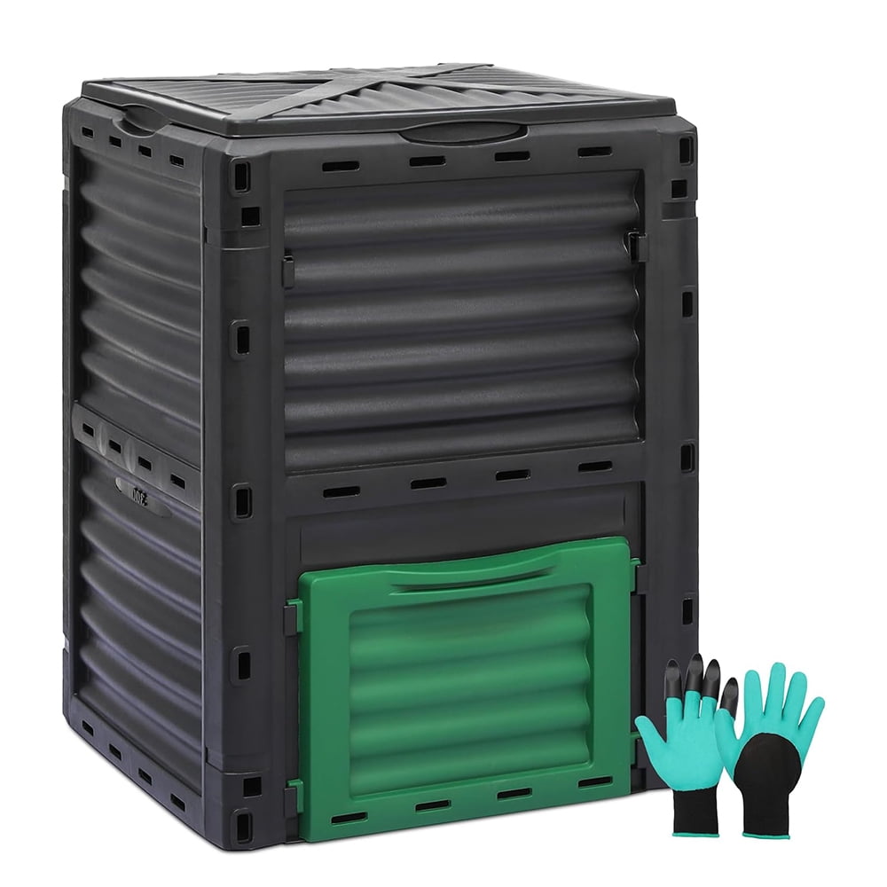 80 Gal Garden Composer Bin, Large Compost Bin All-Season Outdoor ...