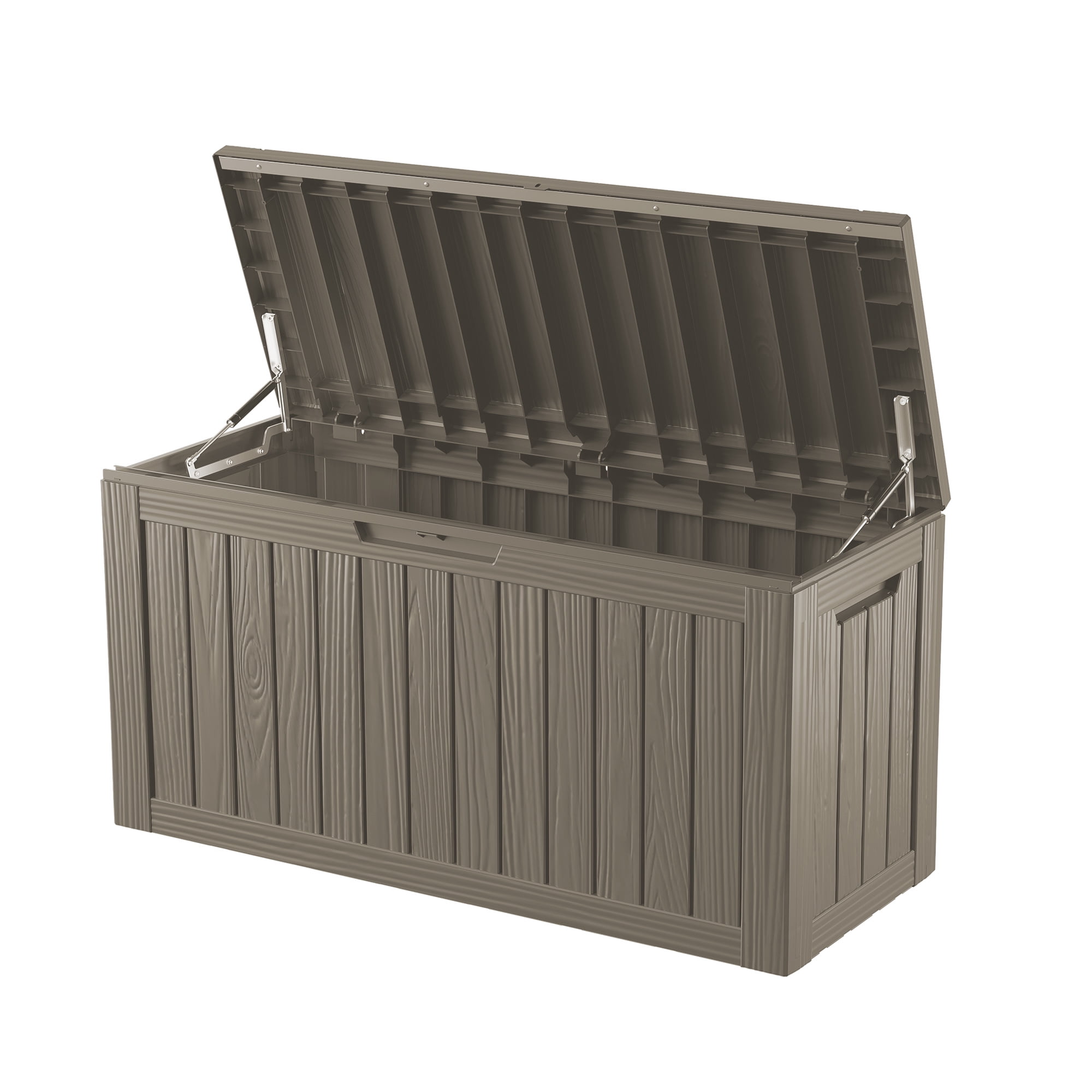 80 Gallon Resin Deck Box, Lockable Weatherproof Ourdoor Storage ...