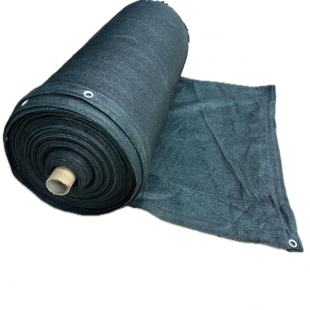 80% Green Shade Cloth Hemmed and Grommeted - Mesh Fabric for Fence ...