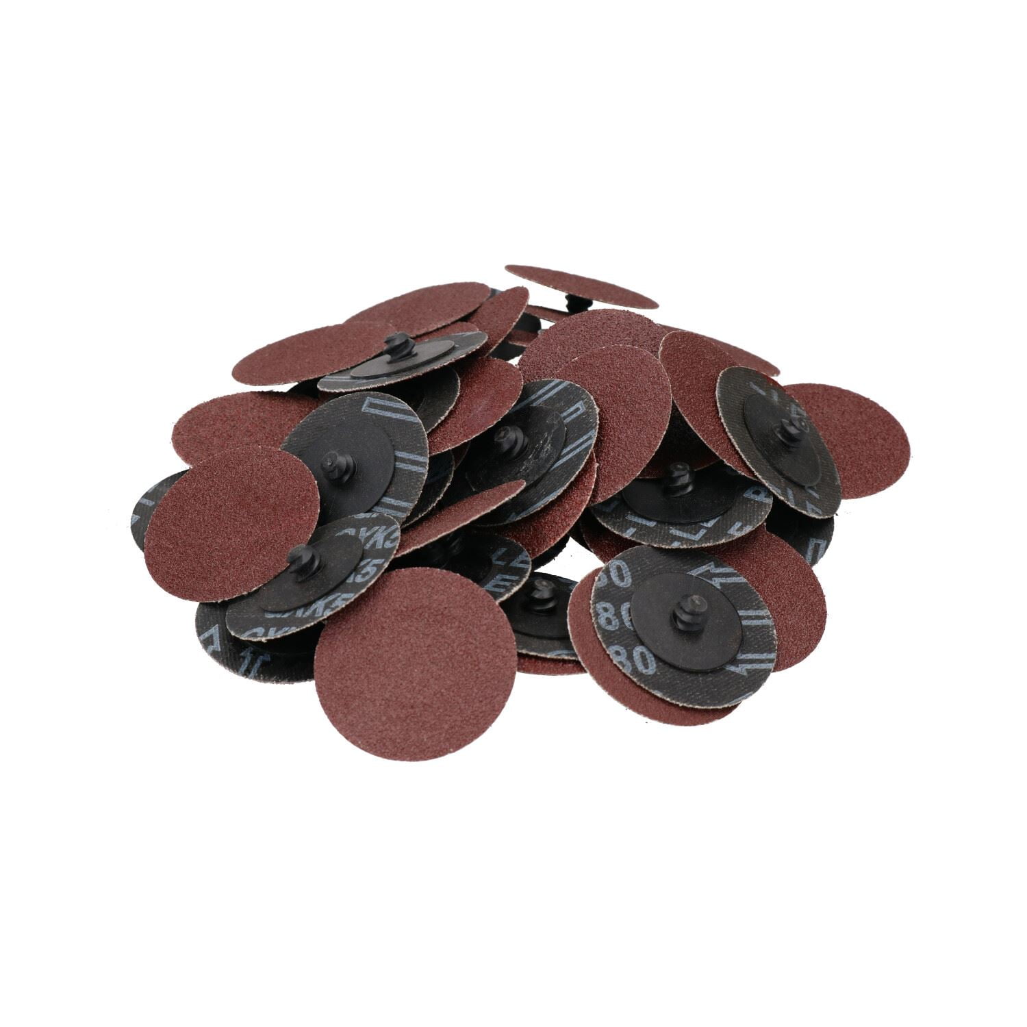 80 Grit 50mm Coarse Quick Change Sanding Discs Rust Removal Deburring ...