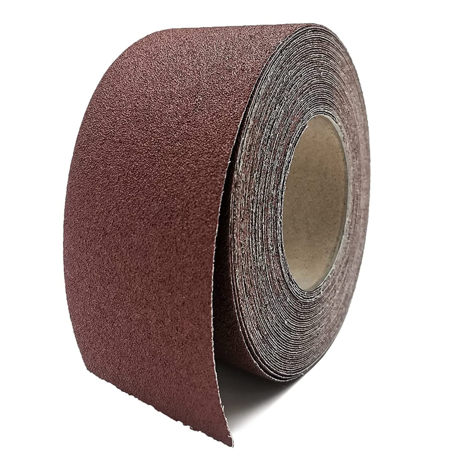 80 Grit Sandpaper Roll, 3 Inch x 49 Feet Emery Cloth Roll Aluminum ...