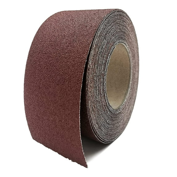 80 Grit Sandpaper Roll, 3 Inch x 49 Feet Emery Cloth Roll Aluminum ...