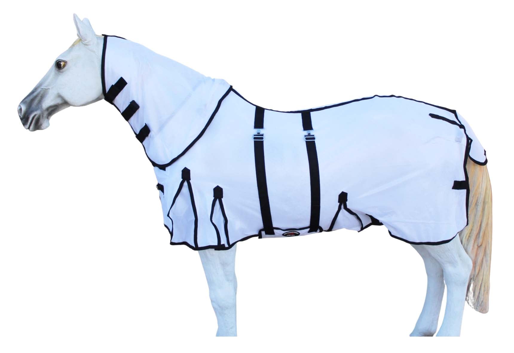 80" Horse Equine Scrim Mesh Summer FlySheet Spring Airflow Neck White ...