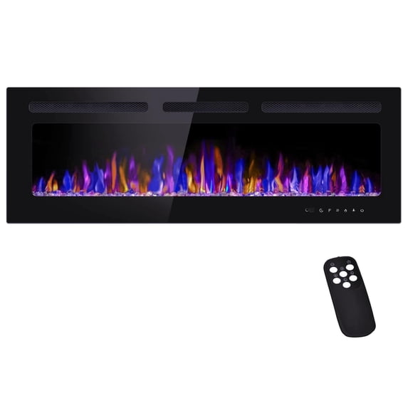 80 Inch Electric Fireplace, Wall Mount Electric Fireplaces, 12 ...