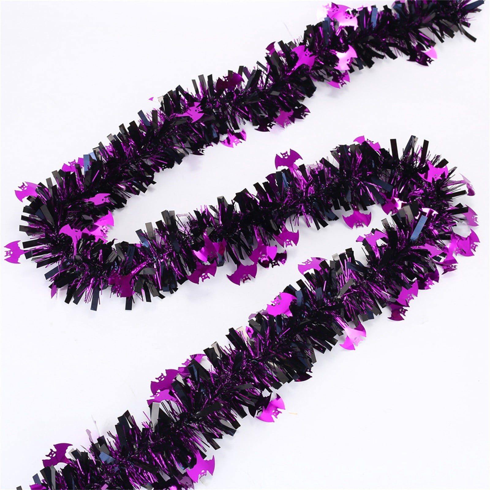 "80 Inch Extra Long Garland, Shiny Foil Decoration With Foil Pumpkin ...