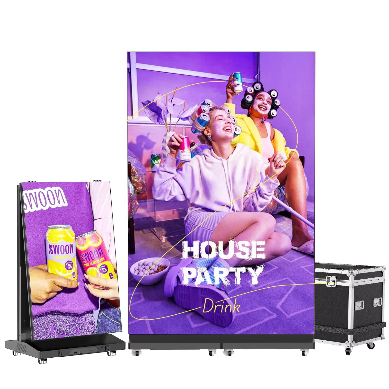 80 Inch LED Digital Signage Display, Foldable Seamless Stitching Kiosk ...