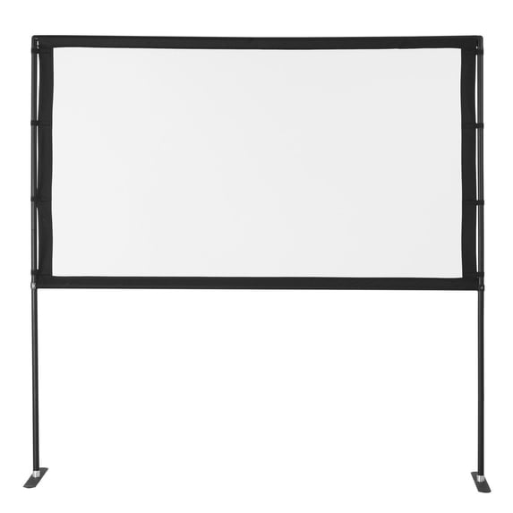 80 Inch Projector Screen with Stand, 16:9 Portable Movie Screen, 160 ...