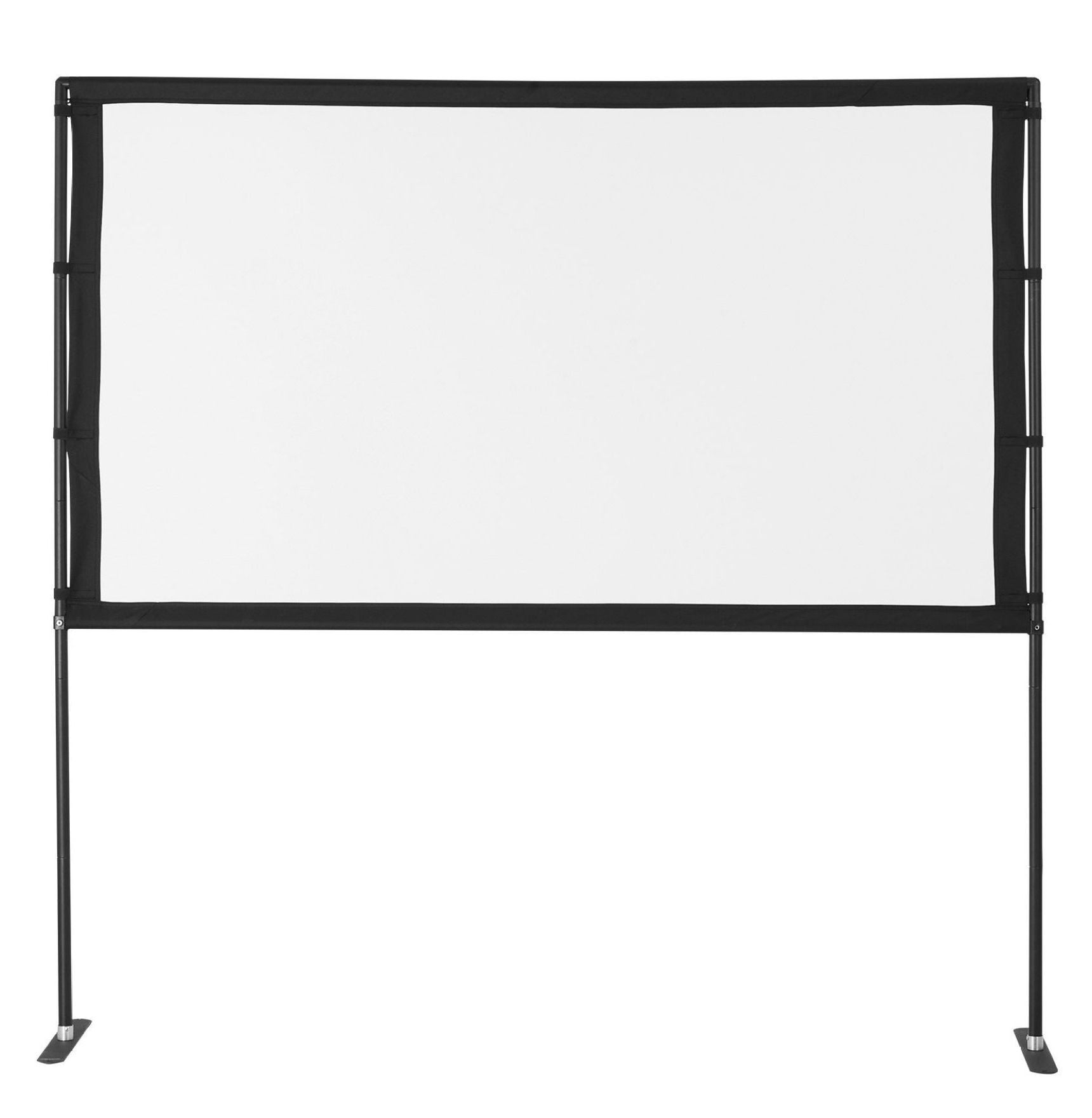 80 Inch Projector Screen with Stand - 160° Wide Angle 4K HD Portable ...