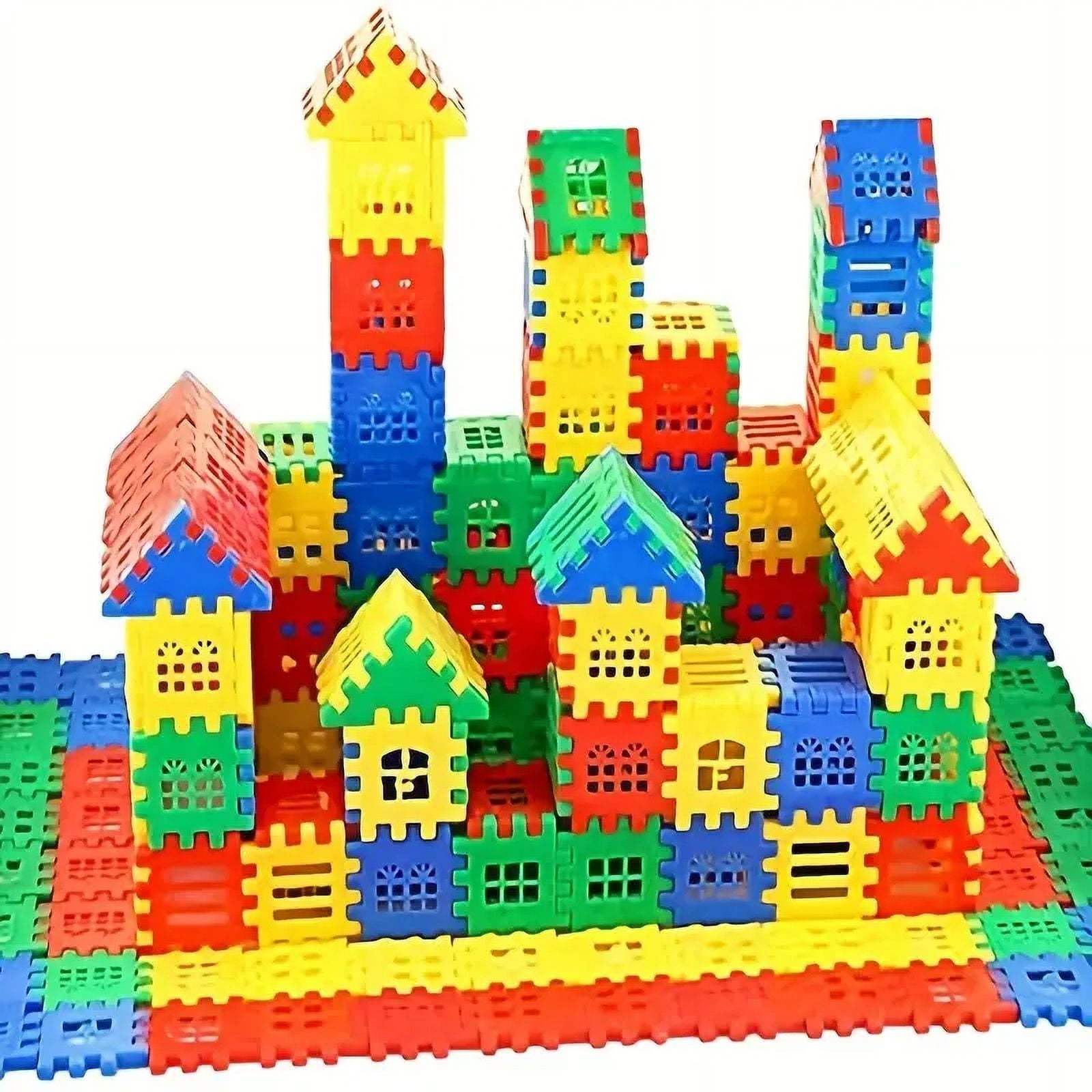 80 Interlocking Blocks, Early Education And Development Toys, Building ...