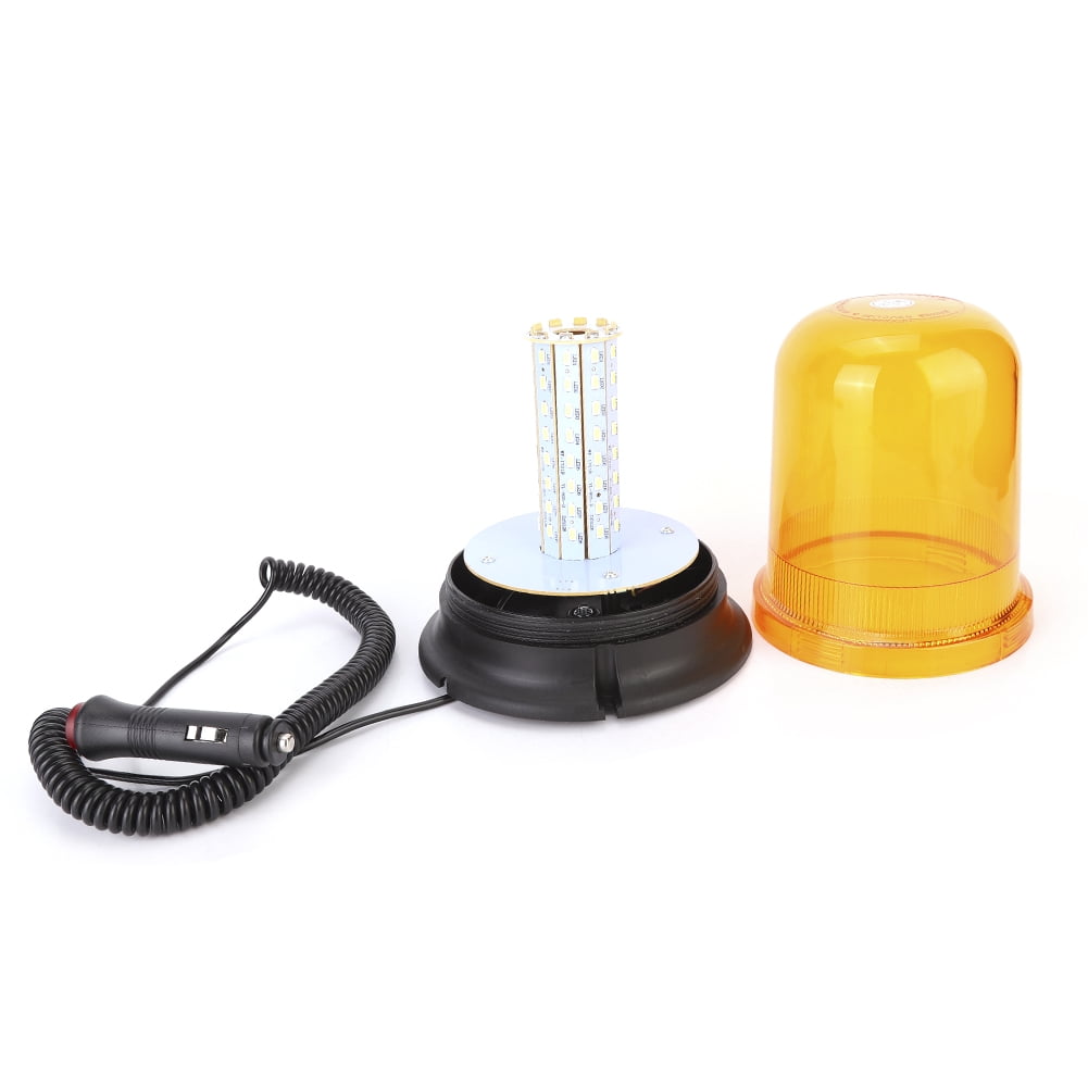 80 LED Flashing Warning Strobe Light, 12V/24V Rotating Lamp for Car and ...