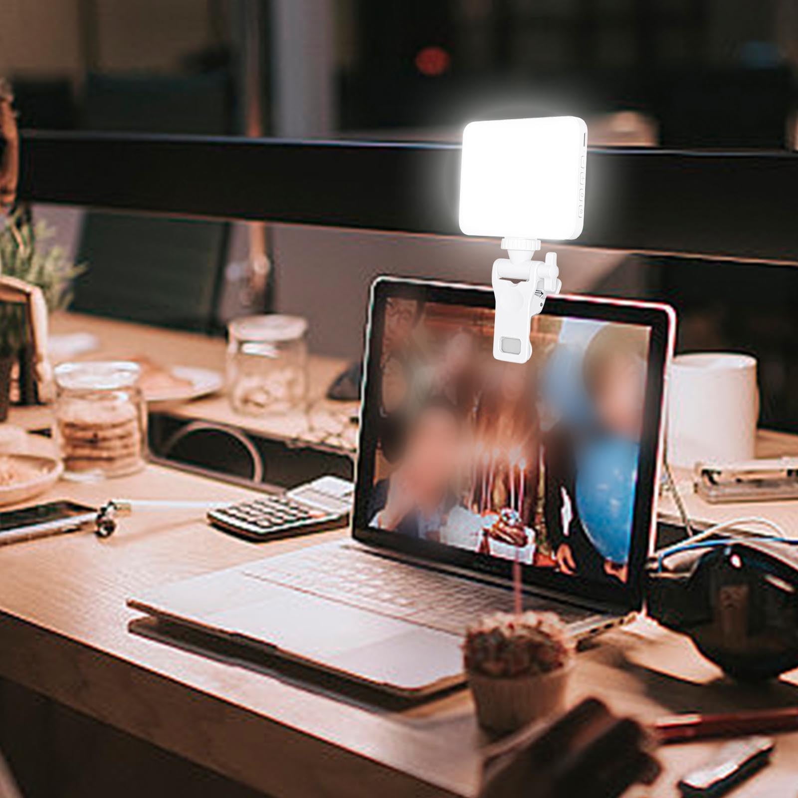 80 LED Phone Light, Selfie Light, 2000Mah Rechargeable Clip Video Light ...