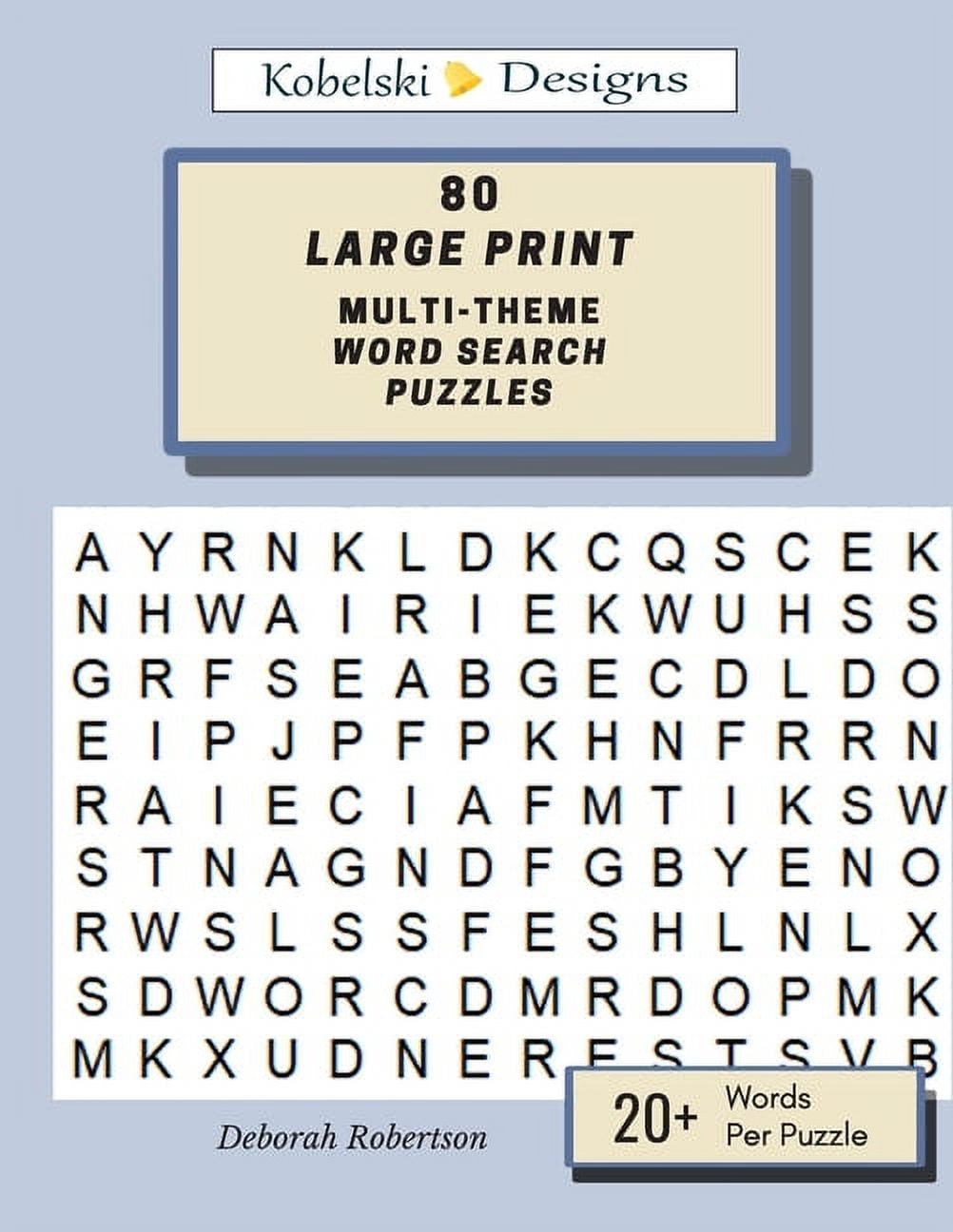 80 Large Print Multi-Theme Word Search Puzzles (Paperback) - Walmart.com
