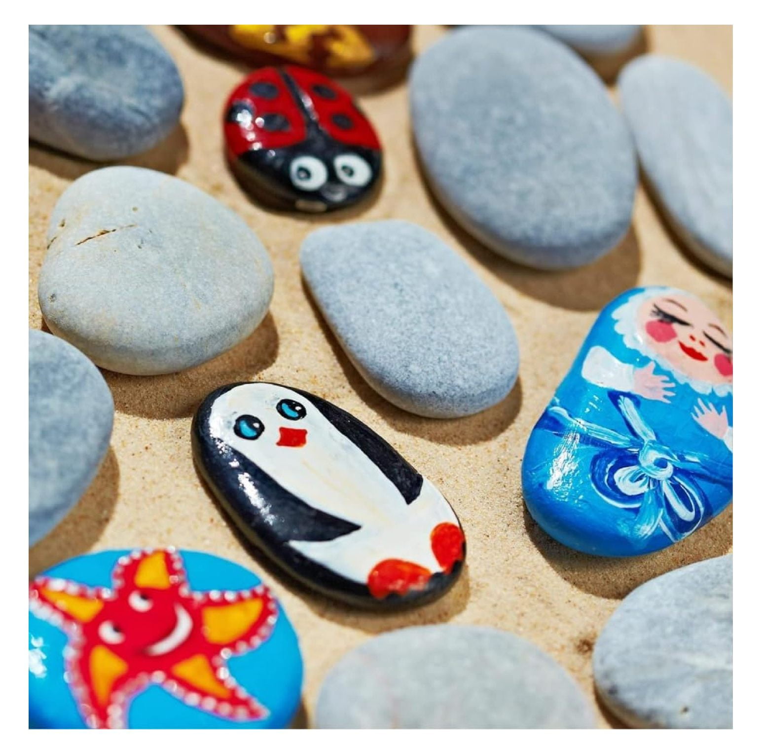 80 Large River Rocks for Painting - Stimulate Your Children’s Creativity with Our Painting Rocks ...