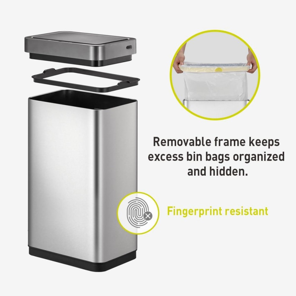 80 Liter Motion Sensor Trash Can Starter Set - Includes Mirage-X 80 ...