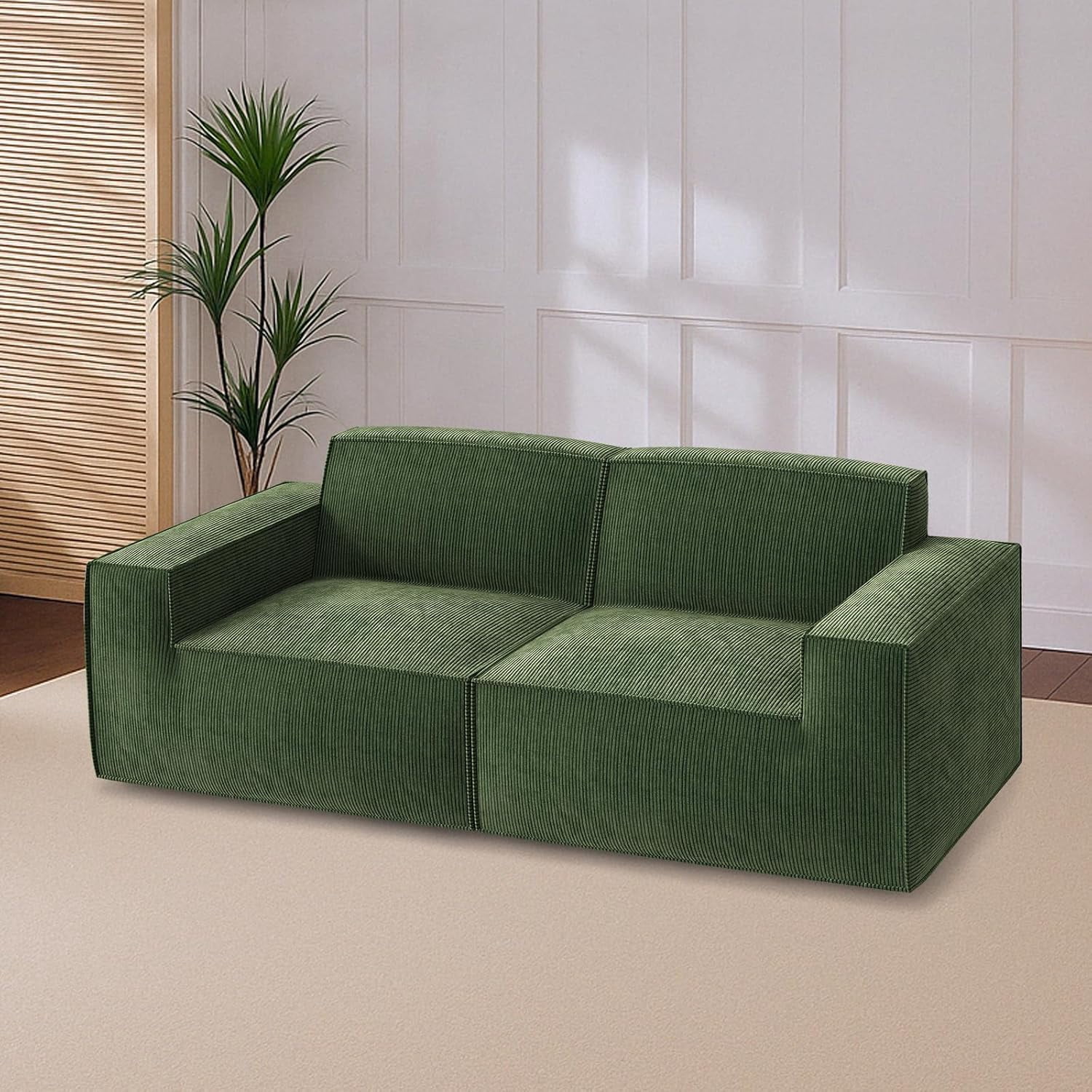 80" Loveseat Sofa, Cloud Couch with Deep Seats and High-Back Design ...