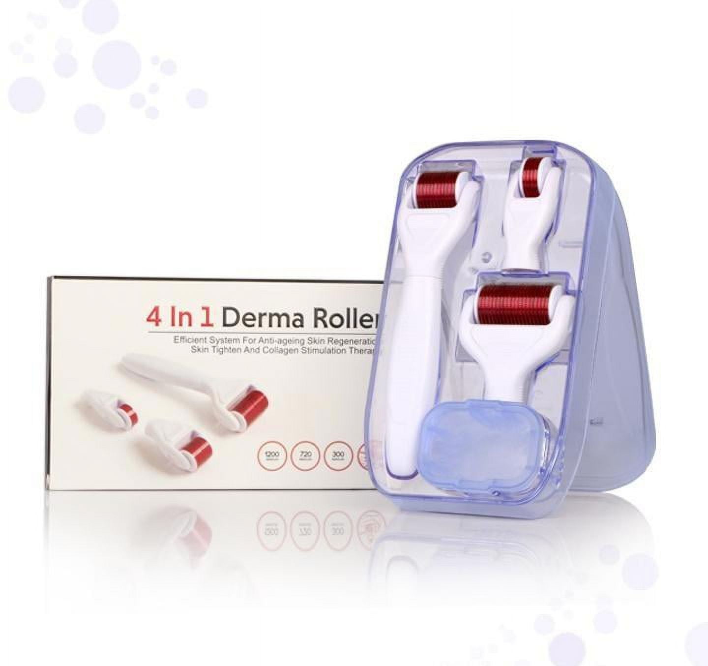(80% Off) Beautimate 4-in-1 Derma Roller Set with Travel Case, White ...