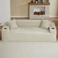 80" Oversized Boneless Loveseat Sofa Couch for Small Spaces, Mini Love ...