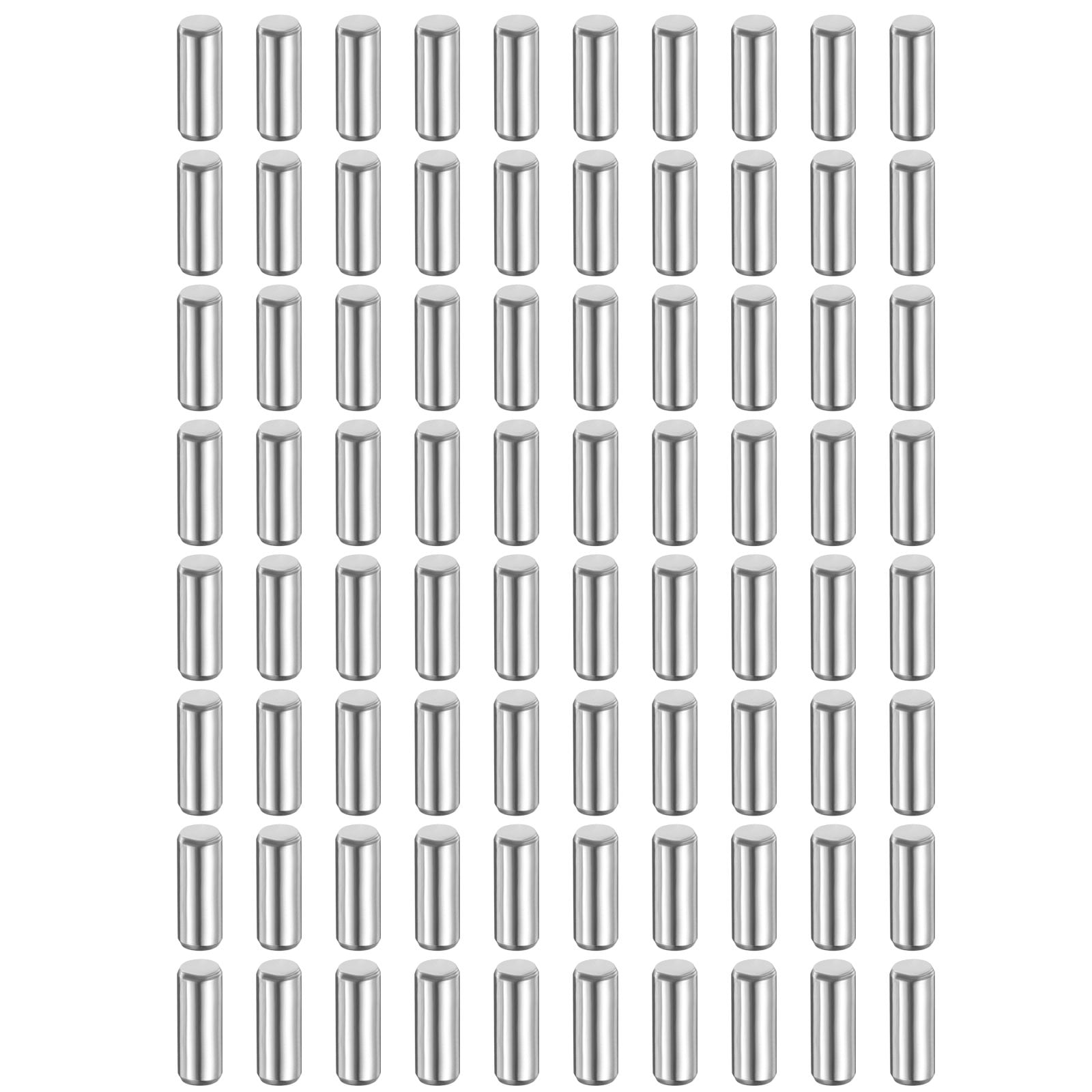 80 Pack 3 mm x 8 mm Dowel Pins, 316L Stainless Steel Cylindrical Dowel ...