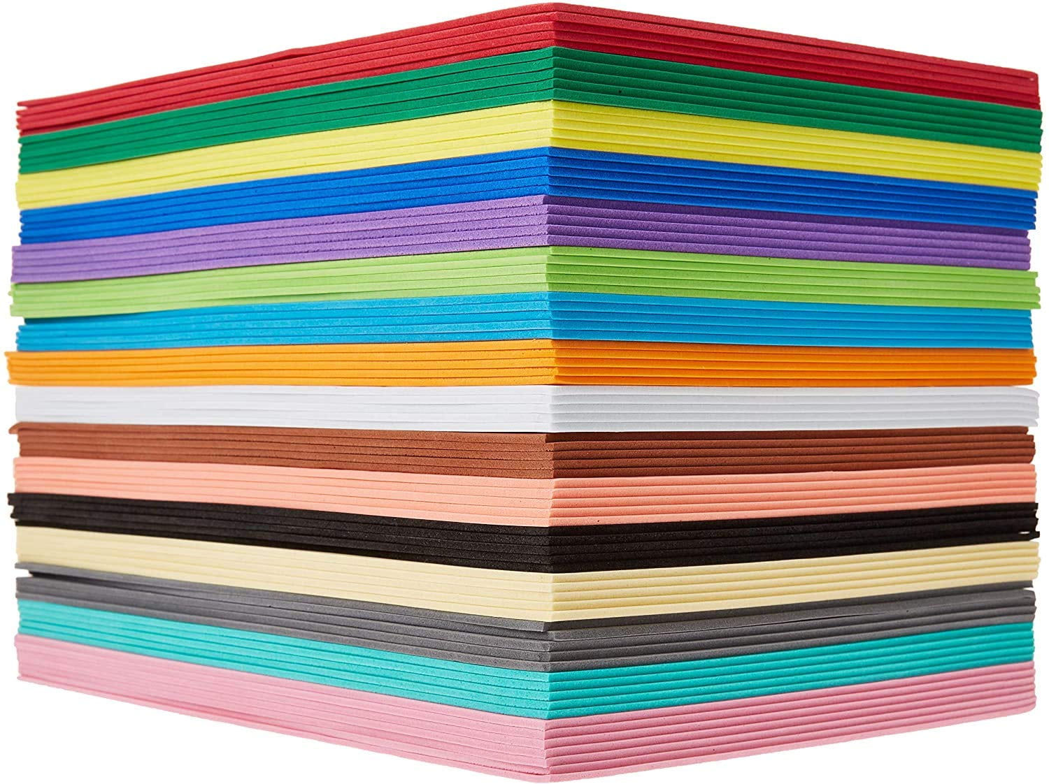 80 Pack EVA Foam OIF8 Handicraft Sheets (6 x 9 Inches) Colorful ...