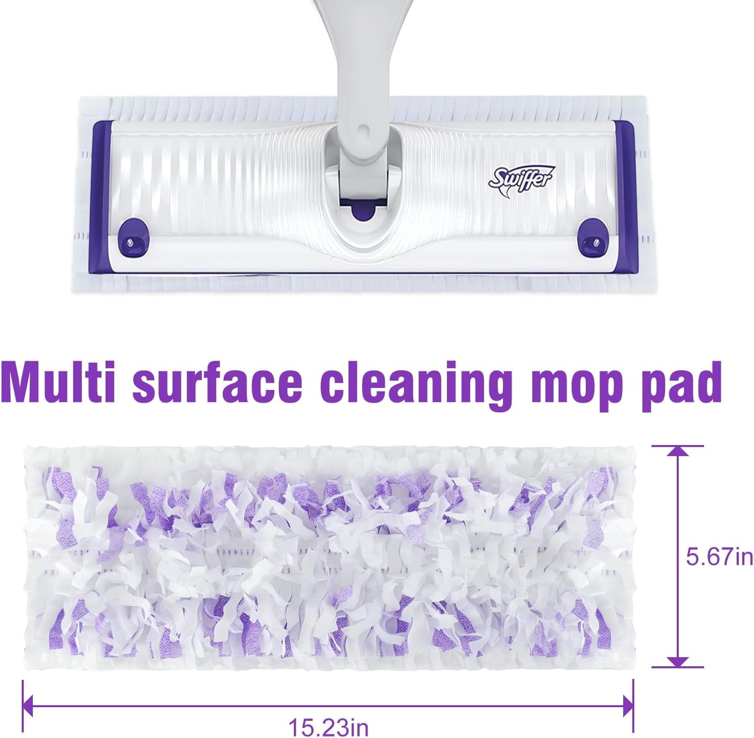 80 Pack Power Mop Refill Pads for Power Mop , Disposable Swifter Wet ...