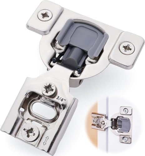 80 Pack Soft Close Cabinet Hinges – 3/4" Overlay for Kitchen Cabinet ...