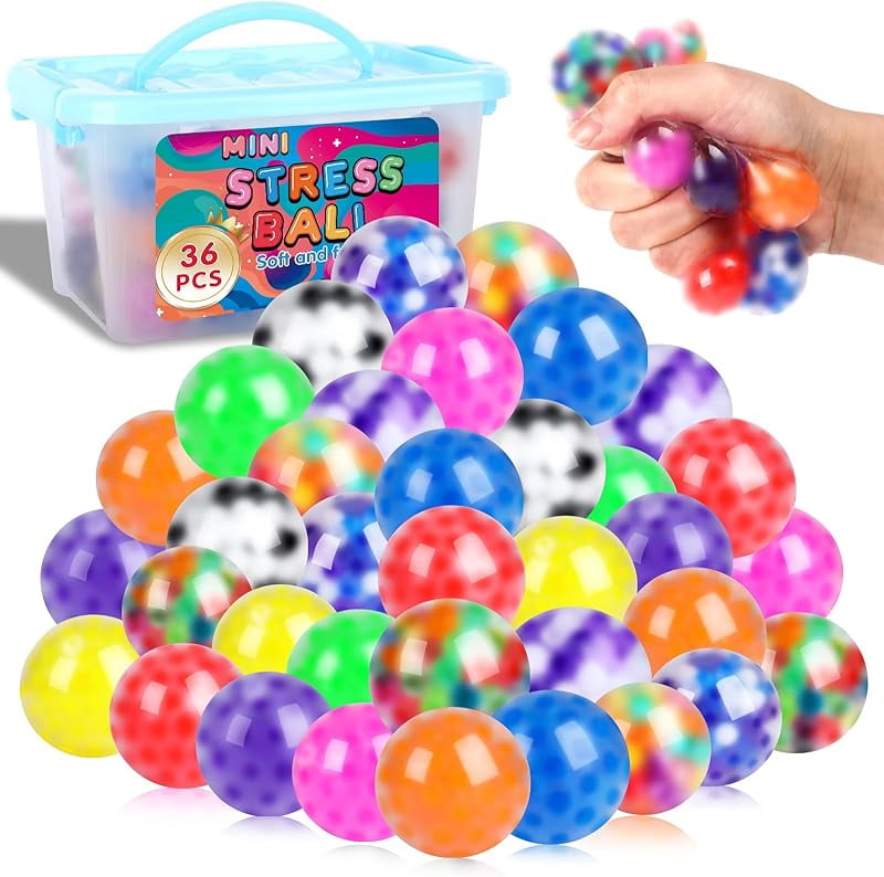 80 Pack Stress Balls for Adults, Bulk Squishy Ball, Stress Balls Set ...