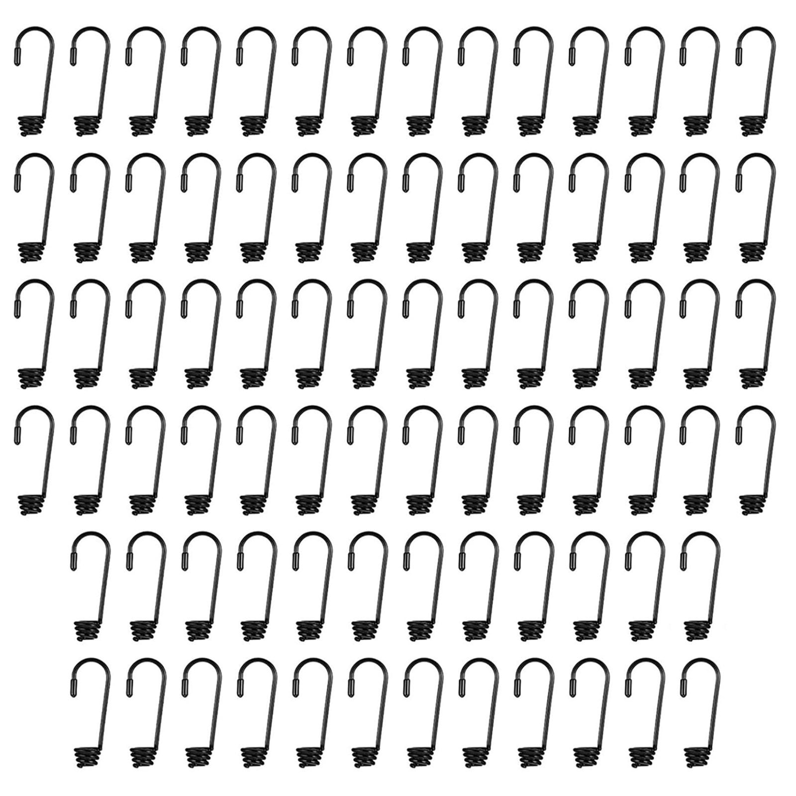 80 Pack Strong Iron Hook Permanent Camping Fasteners for Outdoor ...