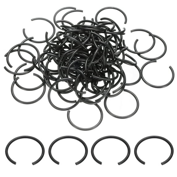 80 Pack32mm Round Wire C-Clips, Internal Retaining Ring Circlip, Black ...
