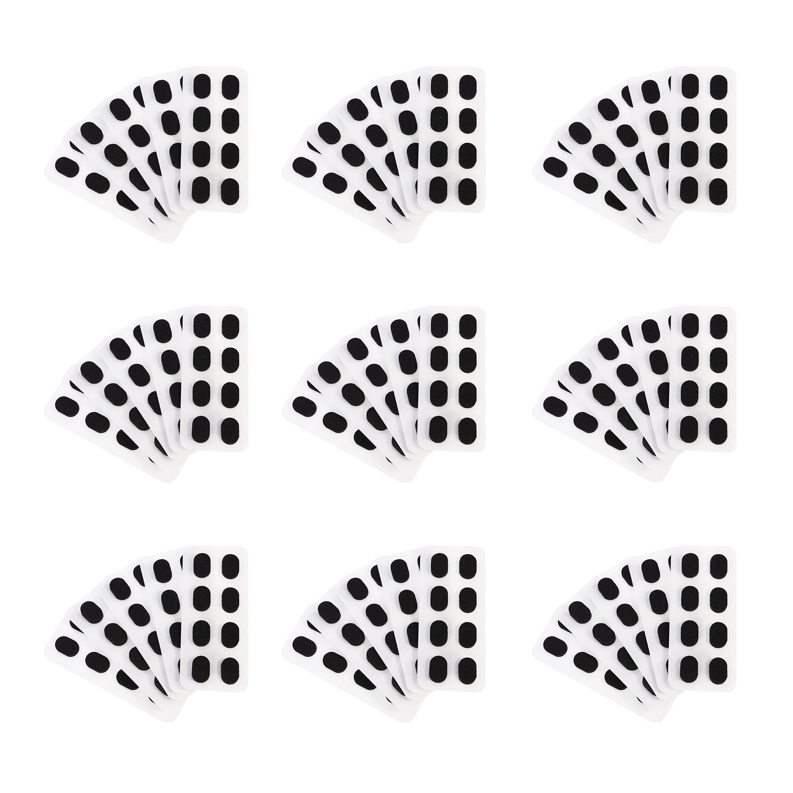 80 Pairs Glasses Nose Pads Plugs Eyeglasses Flushable Wipes Black