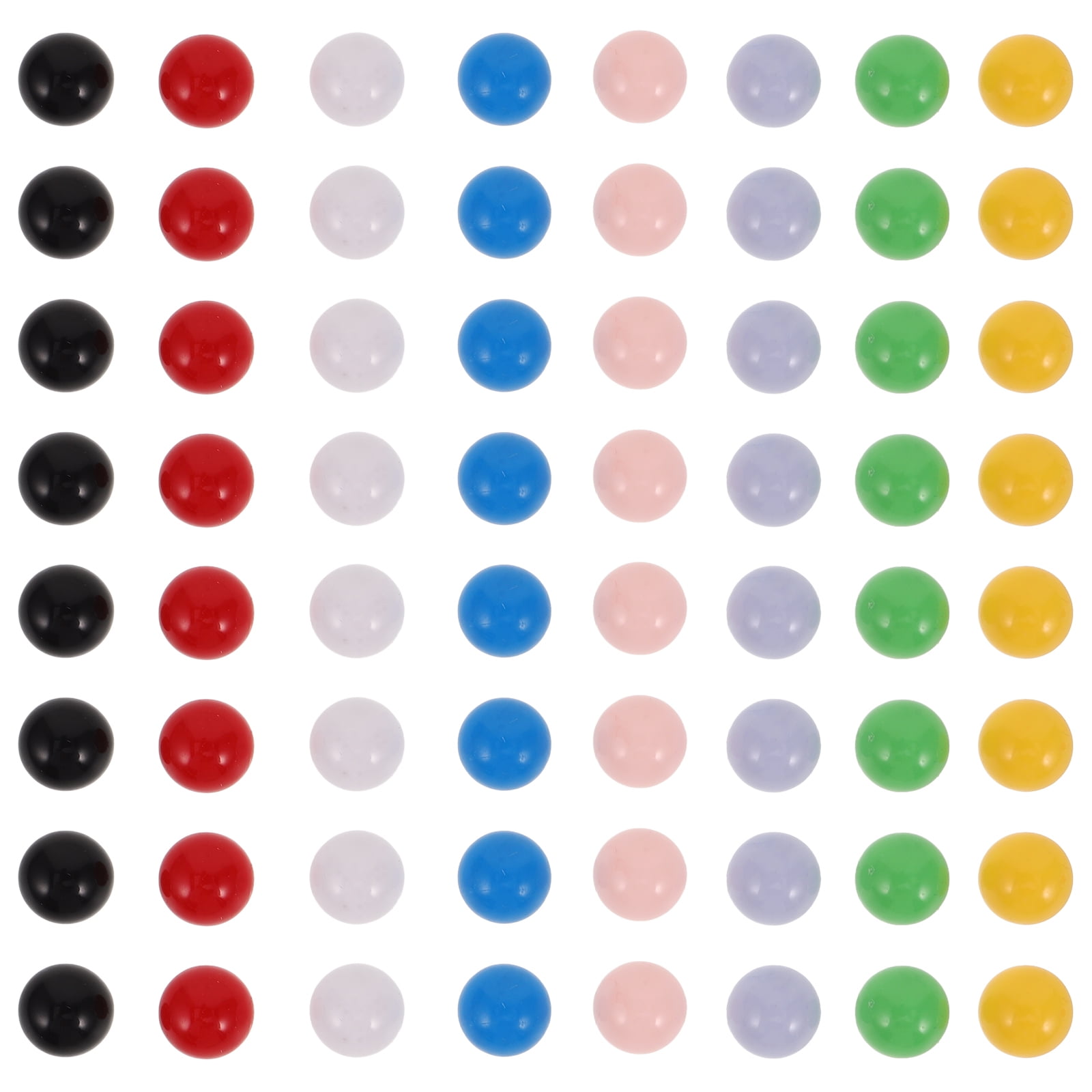 80 Pcs 12mm Plastic Game Marbles Replacement for Marble Run Board Games ...