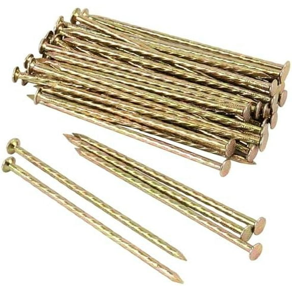 80 Pcs 6 Inches Metal Galvanized Spiral Spikes, Metal Spiral Garden ...