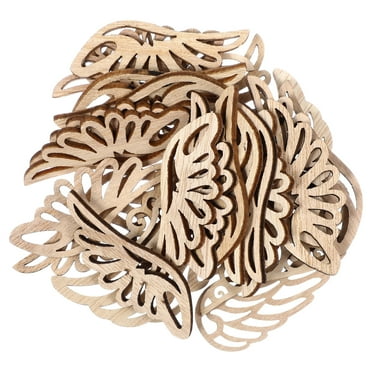 40pcs Wood Wings Cutouts Angel Wing Shape Ornament Embellishment DIY ...