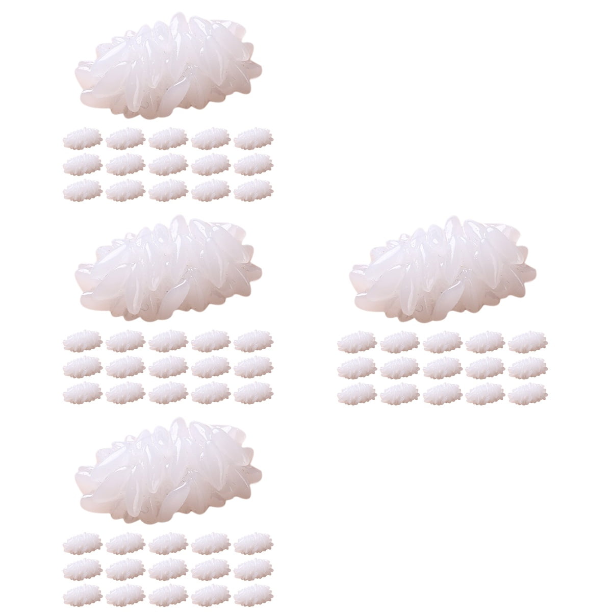 80 Pcs Artificial Rice Fake Rice Model Realistic Food Prop Simulation ...