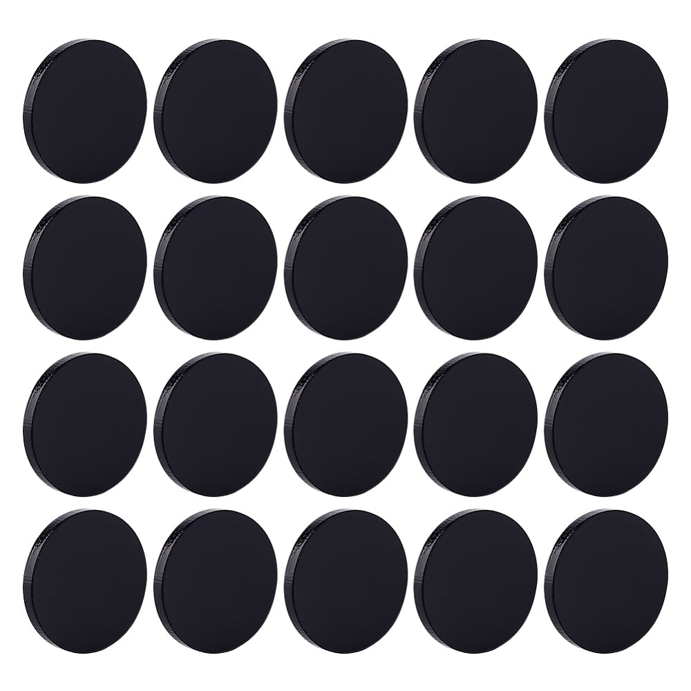 80 Pcs Black Circles Acrylic Sheet 1" Circular Miniature Bases 3mm ...