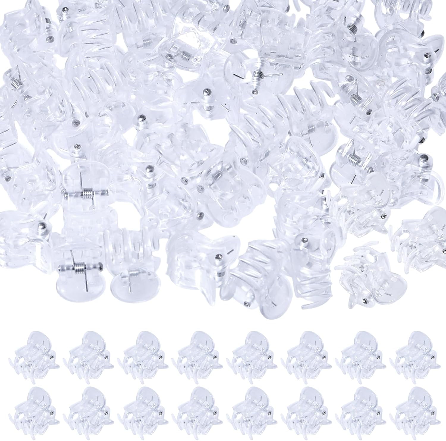 80 Pcs Clear Plant Clips Orchid Clips Plant Support Clips Plastic Plant ...
