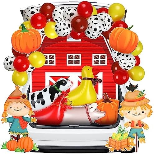 80 Pcs Farm Trunk or Treat Car Decorations Kit Halloween Trunk or Treat ...